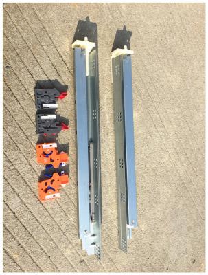 China Bottom Mounted Soft Close Drawer Slides Long Working Life Durable for sale