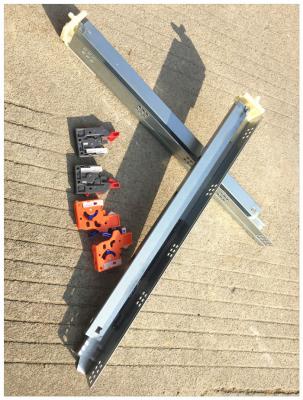 China Adjustable  Hidden Type Full Extension Drawer Slides 35kg Load Capacity Strict Inspection for sale
