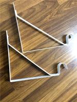 China Color Powder Coating Decorative Shelf Brackets White Color Steel Heavy Duty With Hook for sale