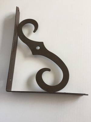 China Black Brown Designer Cast Iron Wall Brackets Room Wall Support Steel Reinforced for sale