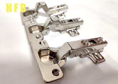 China Wardrobe Furniture Hardware Metal Door Hinges Steel Nickel Plated 110 Degree for sale