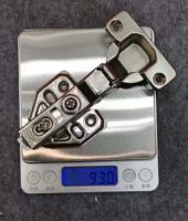 China Two Hole SS201 Iron Heavy Duty Cabinet Metal Door Hinges Polished for sale
