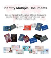 China Streamline Border Control with RFID Reading Passport Scanner and Identity Card Reader for sale