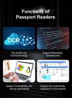 China Software Development Kit SDK ID Card Scanner for Hotel and Airport 175*199*140mm for sale