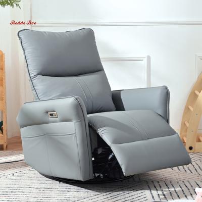 China Redde Boo Power Lift Recliner Sofa Furniture Grey Leather ODM for sale