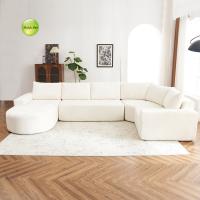 China High Resilience Corner Compressed Sofa Fabric L Shaped Couch For Living Room Furniture for sale