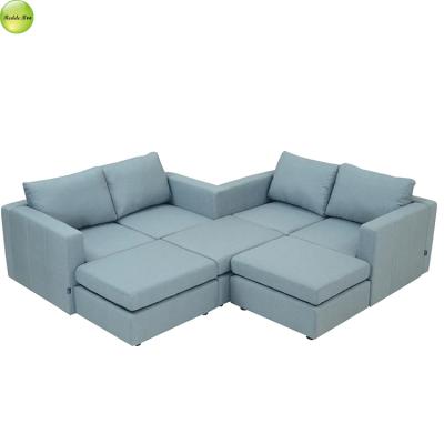 China Reinforced Microfiber Corner U Shaped Sectional Modular Couches Furniture for sale