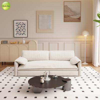 China Modern Velvet Foldable Sofa Bed with 3-in-1 Convertible Design and Queen-size Sleeper Function for sale