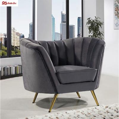 China ODM Modular Wing Back Channel Back Velvet Sofa Stain Resistant Moistureproof for sale