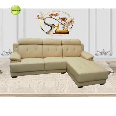 China Cozy Beige L - Shaped Sofa: Redde Boo Premium Leather – A Must - Have for Cozy Interiors for sale