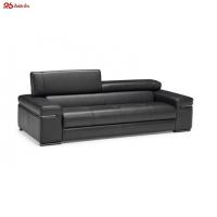 China Luxury Design Leather Sofa Sets with Adjustable Headrest for Hotel Lobby Use for sale