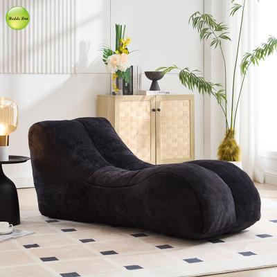 China Single Velvet Compressed Sofa Fabric Corner Lounge Chair Bedroom Furniture for sale