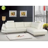China Black White Tanning Brown Leather Sectional Couch Lounger Seating Soft Cushions for sale