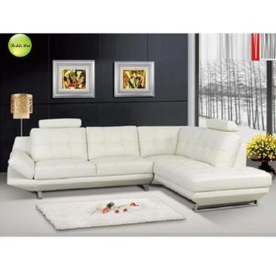 China Black White Tanning Brown Leather Sectional Couch Lounger Seating Soft Cushions for sale