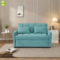 China Modern Velvet Pull Out Sofa Bed Saving-Space Convertible Sleeping Sofa Bed For Living Room Bedroom Furniture for sale
