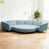 China OEM Contemporary Large Sectional Corner Sofa Furniture Curved Corrosion Resistance for sale