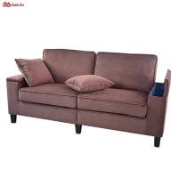 China Modern Relaxed Upholstered Washable Linen Sofa With Storage Water Repellent for sale