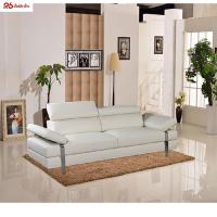 China Adjustable 80 Inch Leather Sofa Love Seat High Resilience Sponge Breathable for sale