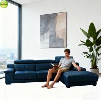 China Trendy Leather Sofa: Premium, Cozy – Redefine Living Space Comfort for sale