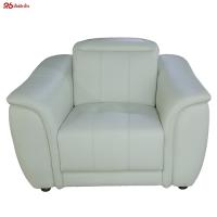 China Cream Nubuck Leather Sofa Furniture Reclining Couch 130kg for sale
