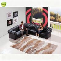 China Sophisticated Button - Tufted Leather Lounge: Luxe Feel, Curved Silhouette – Enhance Home Aesthetic for sale