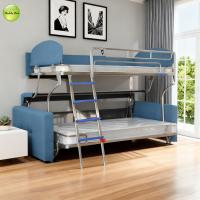 China Hot Sale Living Room Sofa Set Convertible Folding Sofa Bed Stainless Steel Frame Foldable Bunk Bed For Hotel Apartment for sale