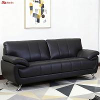 China Detachable Buckley Semi Aniline Leather Sofa Loveseat Rust Resistance Customized for sale