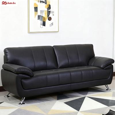China Detachable Buckley Semi Aniline Leather Sofa Loveseat Rust Resistance Customized for sale