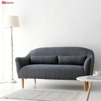 China Customizable Grey Tufted Upholstered Sectional Sofa Cotton Linen Blended 300kg for sale