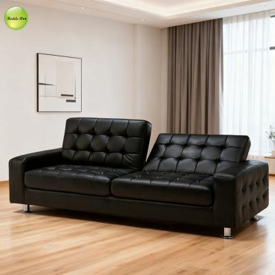 China Modern PU Leather 3-Seater Sofa For Living Room Saving-Space Furniture Convertible Sleeping Foldable Sofa Bed for sale