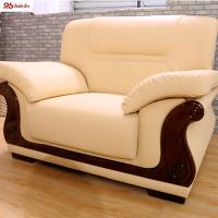 China Upholstered Leather Reclining Sofa Couch Recliner Wooden Frame For Hotel Lobby for sale