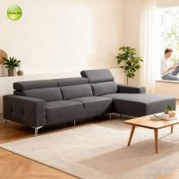 China Minimalist Gray Modular Lounge: Versatile Layout, Premium Fabric – Calm Relaxation Hub Transform for sale