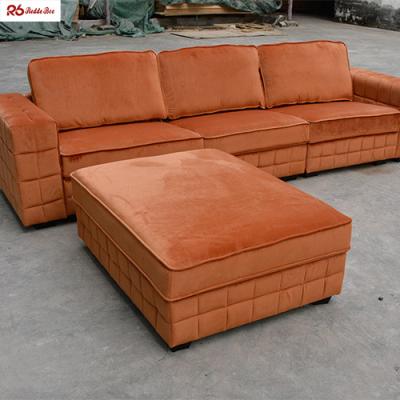 China Nordic Design Modular Fabric Sofa Sets with Ottoman for Living Room for sale