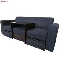 China Contemporary Compact Sectional Linen Fabric Sofa Twill Polyester Fabric for sale