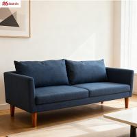 China Modular Tufted Linen Fabric Sofa Loveseat Anti Pilling Anti Wrinkling for sale