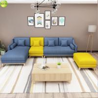 China Two - Tone Fabric Corner Sofa: Playful Design, Plush Comfort – Perfect for Art - Driven, Color - Accent Living Spaces for sale