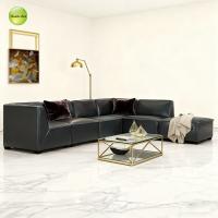 China Leather Modular Sofa: Geometric Chic, Premium Craft – Perfect for Minimalist, Statement - Making Spaces for sale