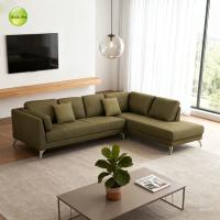 China Curved Bumper Plush Washable Sectional 84 X 84 Sectional Sofa Couches for sale