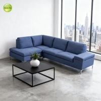 China Cotton Linen Blended Left Facing Sectional Sofa L Shaped Customizable for sale