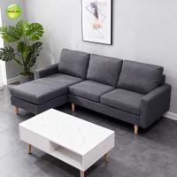 China Ottoman Flex Deep Seat Sectional Couch 3 Seater L Shape Sofa Machine Washable for sale