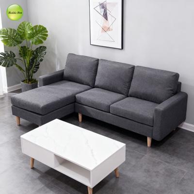 China Ottoman Flex Deep Seat Sectional Couch 3 Seater L Shape Sofa Machine Washable for sale
