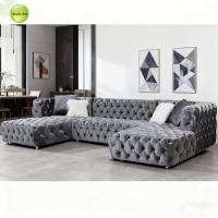 China Velvet Oversized Sectional: Full-Tufted, Modern Art Accent – Ideal for Luxe, Bold Contemporary Interiors for sale
