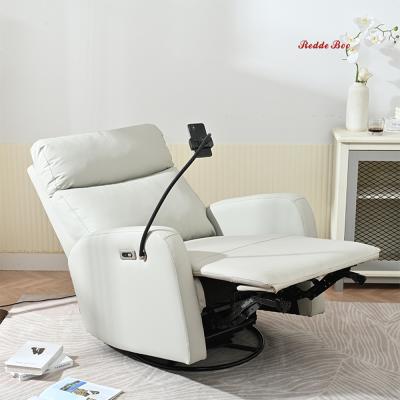 China 270° Swivel Rocking Recliner Sofa Furniture Chair With USB Charge OEM for sale