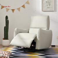 China Single USB Electric Recliner Corner Sofa Couch For Living Room Beige Leather for sale