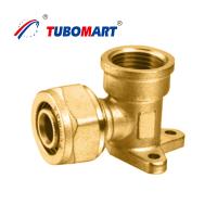 China 12mm Compression Pex Fittings Chrome Plated Compression Brass Fitting for sale