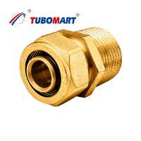 China 12mm Compression Pex Fittings Chrome Plated Compression Brass Fitting for sale