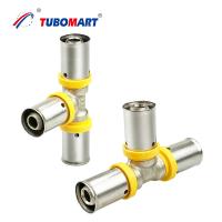 China Durable Plumbing Push To Connect Tube Fittings Nickel Plated Brass Press Fittings for sale