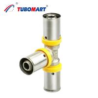 China Pex Al Pex Gas System Press Pipe Fittings For Gas Pipe Connections for sale