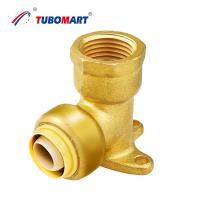 China Brass Push Quick Connect Fittings Lead Free PEX AL PEX Pipe Fittings for sale