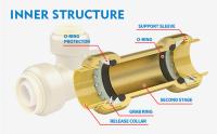 China Brass Plumbing Push Fit Connectors Lead Free NSF Upc Certified for sale